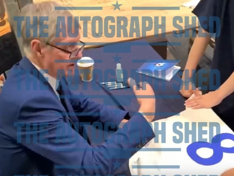Allan Clarke hand signed with proof autographed Leeds United 1972 FA C ...