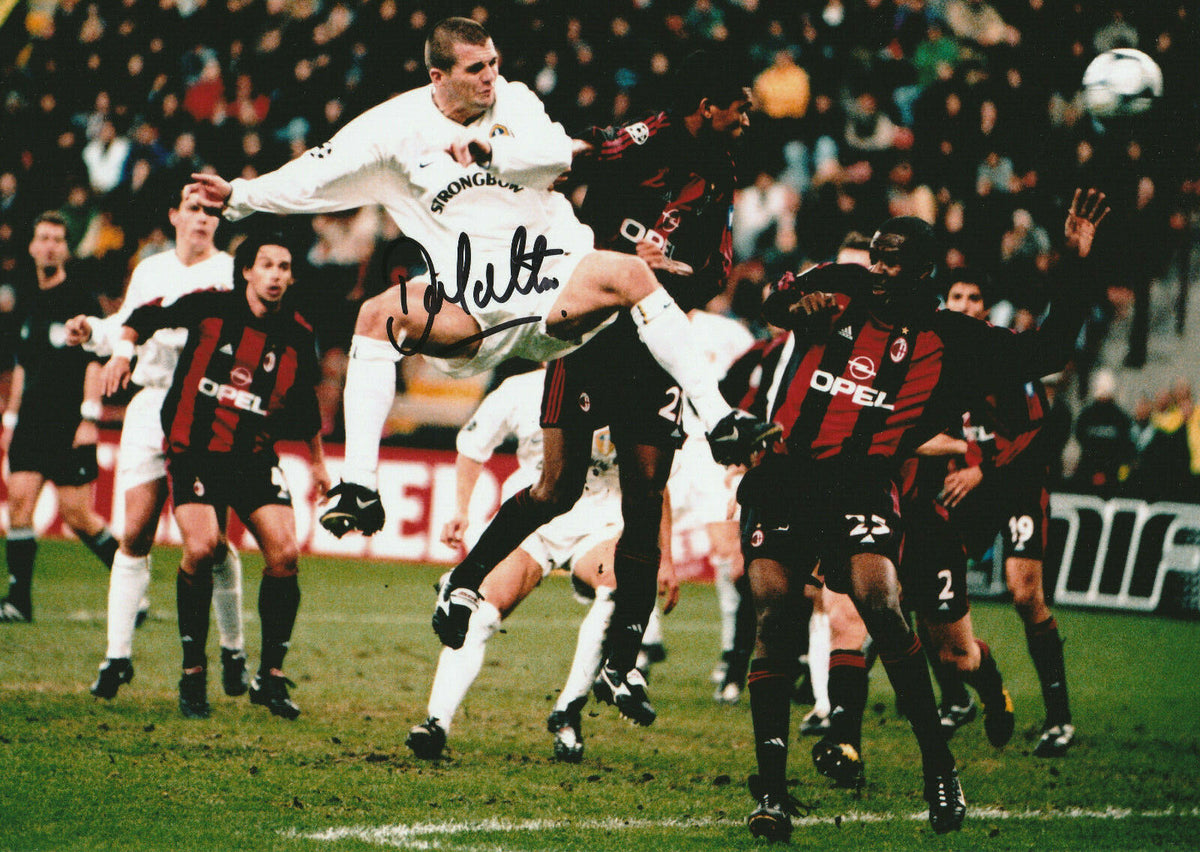 Dominic Matteo San Siro Goal hand signed autographed photo Leeds Unite ...