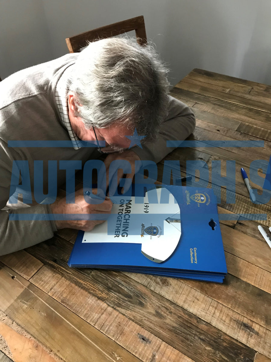 David Harvey Hand Signed Leeds United Centenary Metal Kit Autograph ...