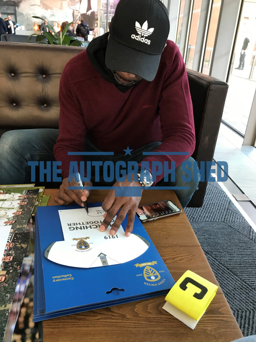Lucas Radebe Hand Signed Leeds United Centenary Metal Kit Autograph ...